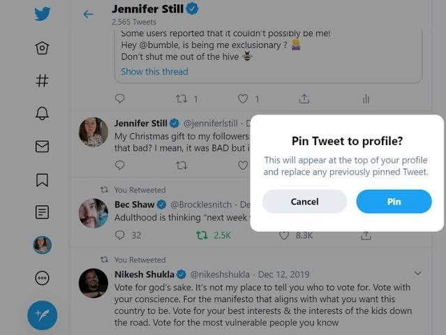 How to Pin A Tweet On Twitter – SocialWick